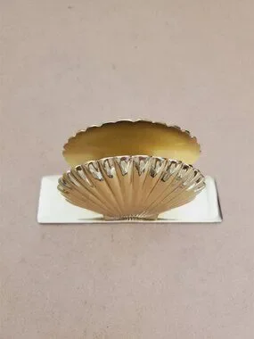 Other | Vintage Napkin Or Letter Holder Mid Century 5s Metal Shell ...